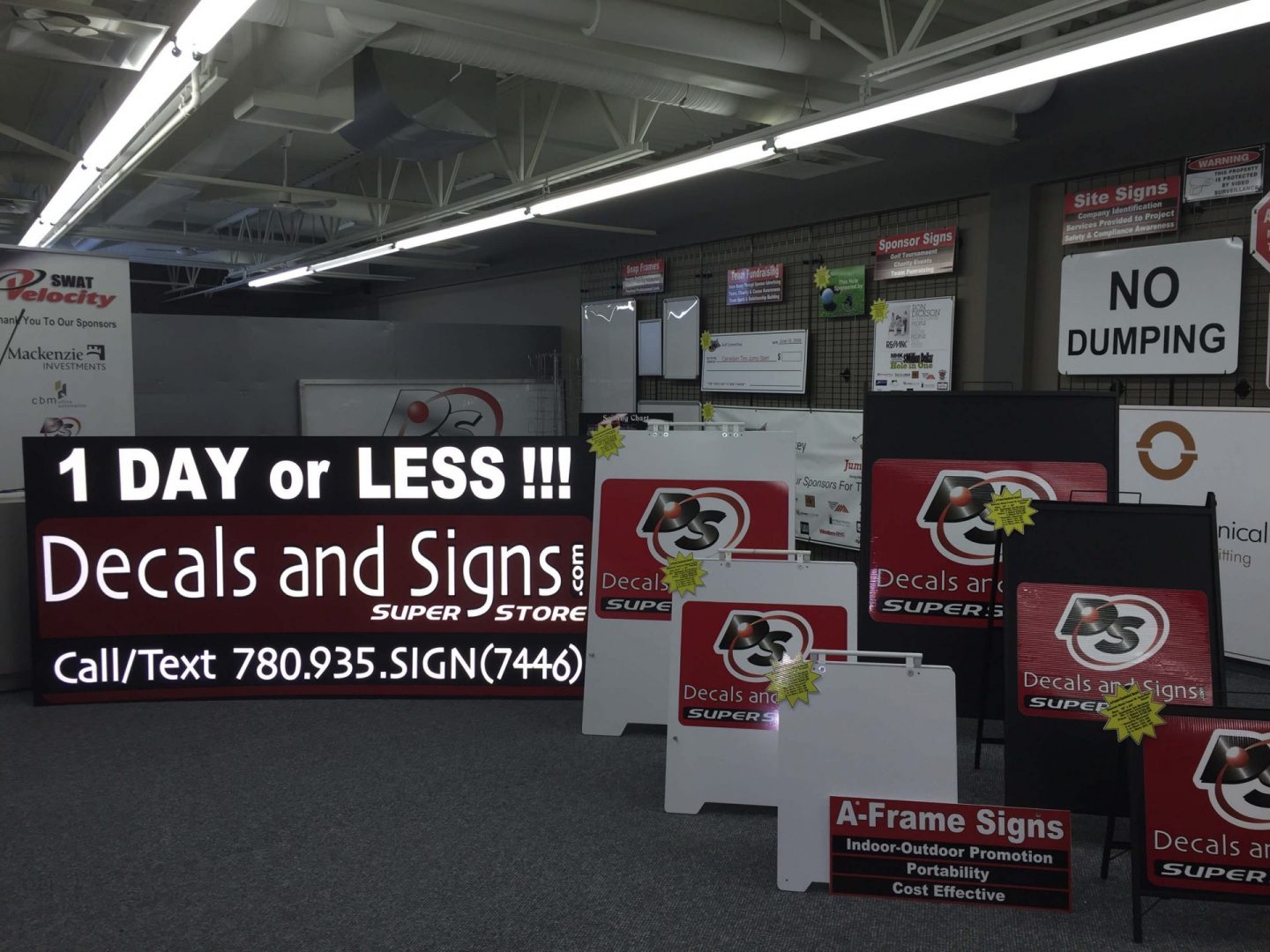 A-Frame Signs – Decals and Signs