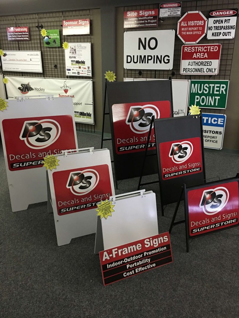 A-Frame Signs – Decals and Signs